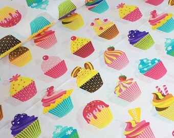 Cupcake fabric | Etsy