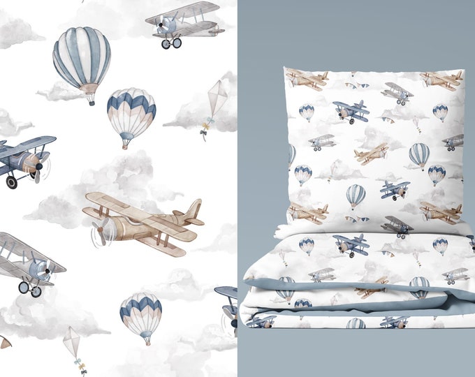 Airplane Print Premium Fabric,plane Fabric,vintage Plane,cotton Fabric ...
