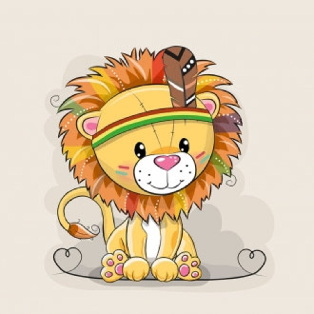 Lion Printed Fabric Panel,jersey Panel ,lion Fabric Panel, Panel for ...