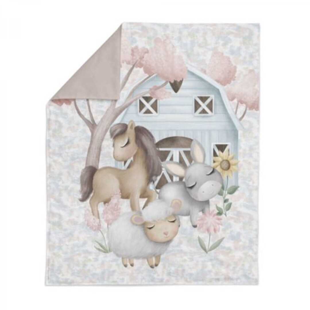 Country Fabric/farm Animal Premium Cotton Panel for Blanket/cotton ...
