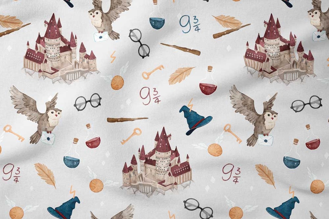 Jersey Fabric/magic Universe Fabric/school of Magic Fabric/animal ...