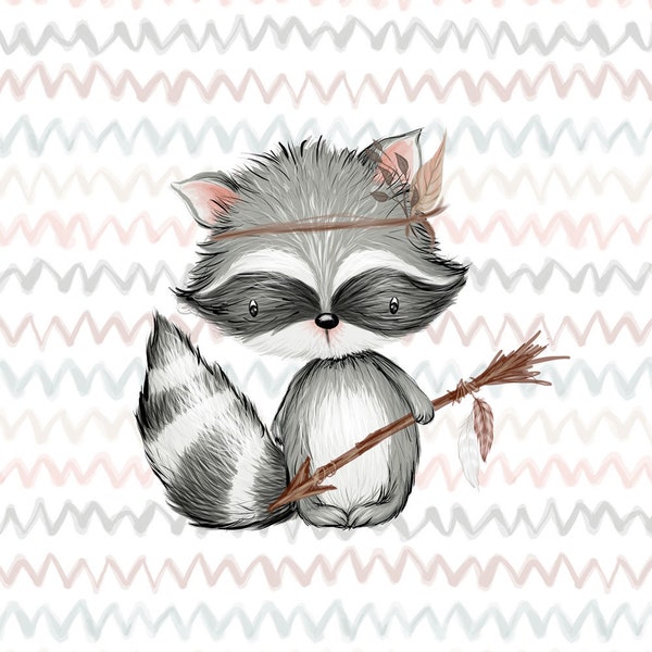 Raccoon Panel - Etsy