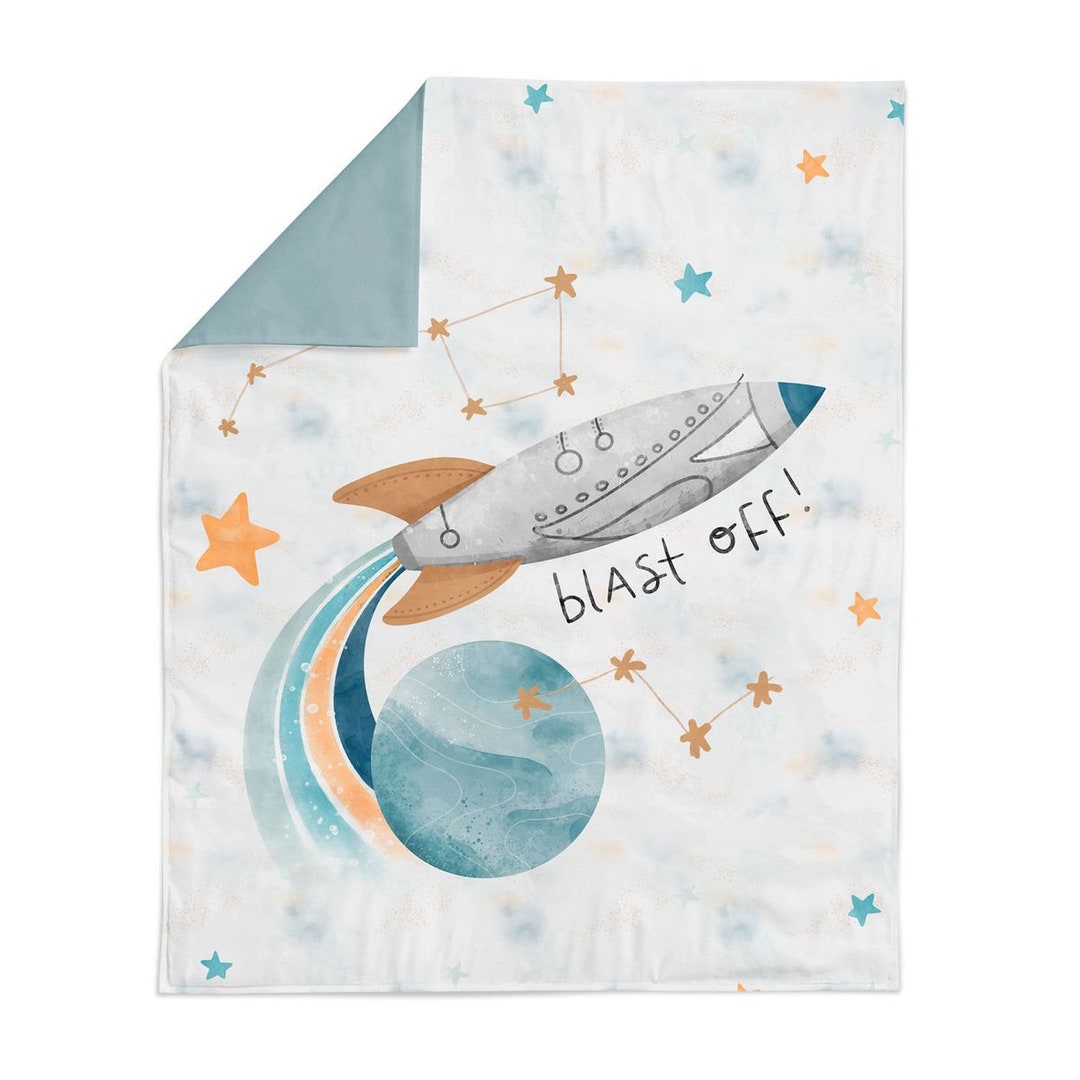 Rocket Cotton Panel for Blanket/rocket Planet Cotton Panel/sky Baby ...