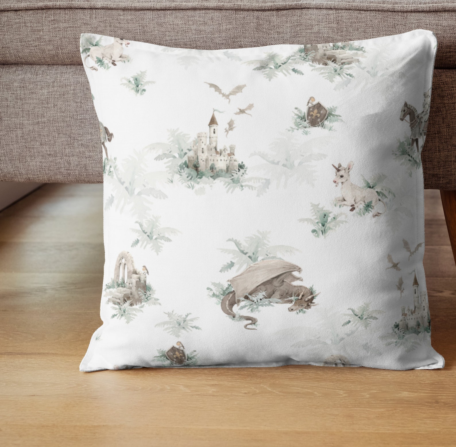 Dragon Premium Cotton Fabric Fairy Tale Dragon Cotton Fabric,eco ...