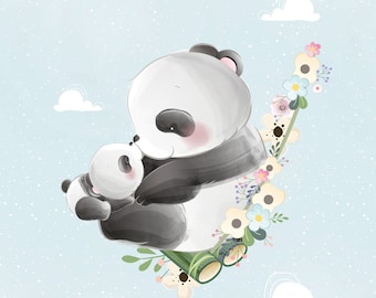 Bear With Heart Jersey Panel,bear Panel,panel for Sewing,heart Quilt ...