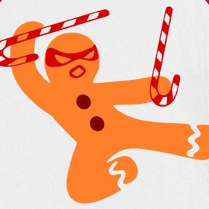Ninja Gingerbread SVG PNG, Ninjabread Svg, Funny Christmas Svg for Boys ...