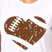 Distressed Football Heart Svg Football Svg Grunge Football Svg Dxf Png ...