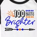 100 Days Brighter Svg Dxf Png, 100 Day of School Svg Boy, 100 Days ...