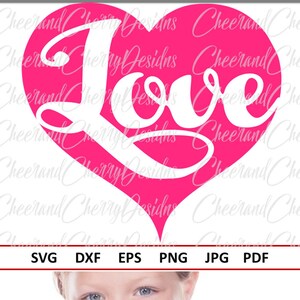 Valentines Day SVG File for Silhouette Love Heart Svg for Cricut Heart ...