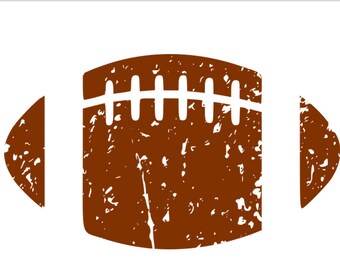 Distressed Football Svg Files for Cricut Silhouette Cameo | Etsy