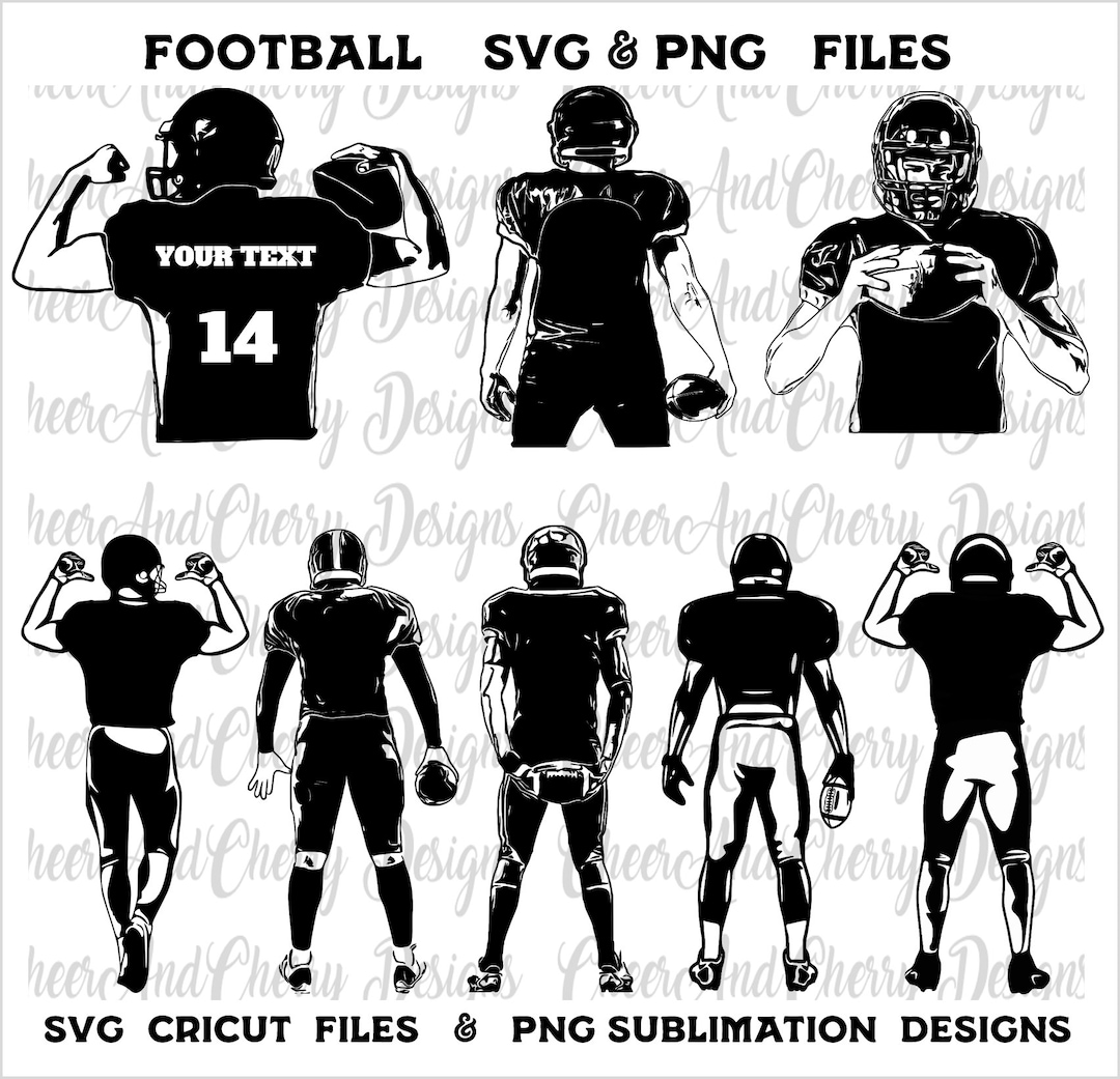 Football Svg Bundle Png Svg Files, Football Player Svg, Sports Svg ...
