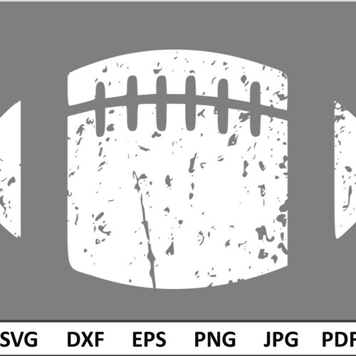 Football Number SVG PNG DXF Cut File Distressed Football - Etsy