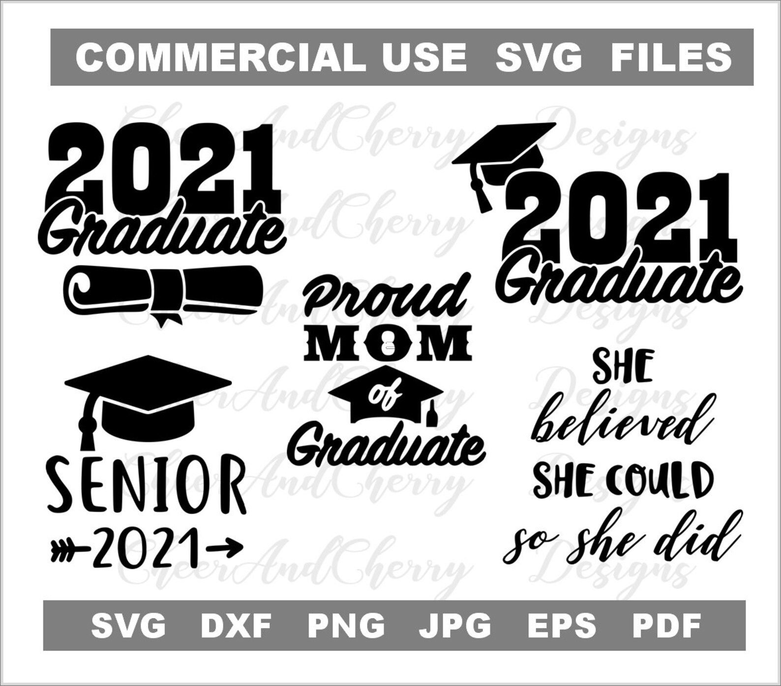 Graduation SVG Bundle Graduation Cut Files Graduate SVG | Etsy