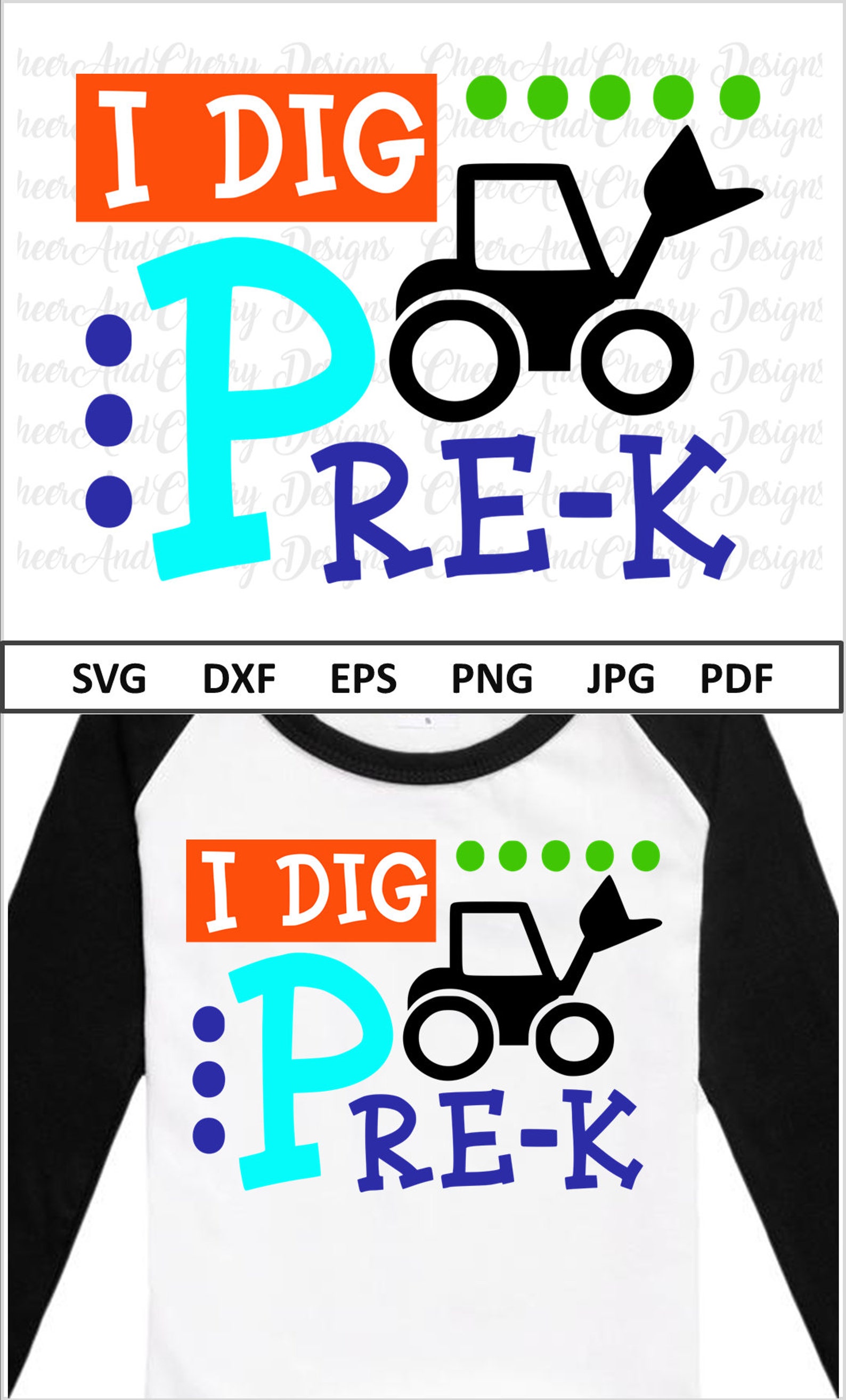 I Dig Pre K Svg First Day of Pre-k Svg Back to School Svg File - Etsy