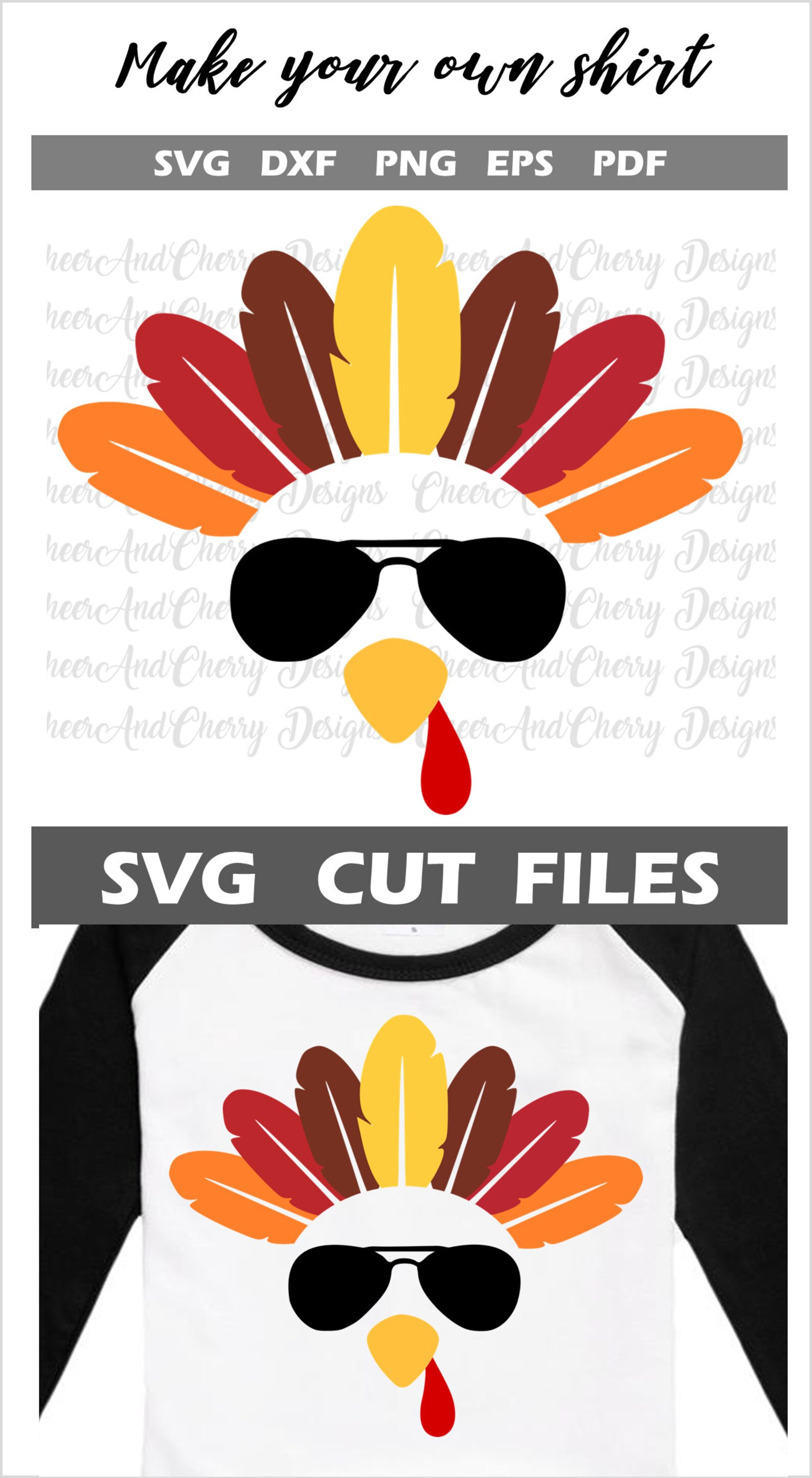 Cute Turkey Svg for Kids Boy Thanksgiving Svg Turkey Face - Etsy