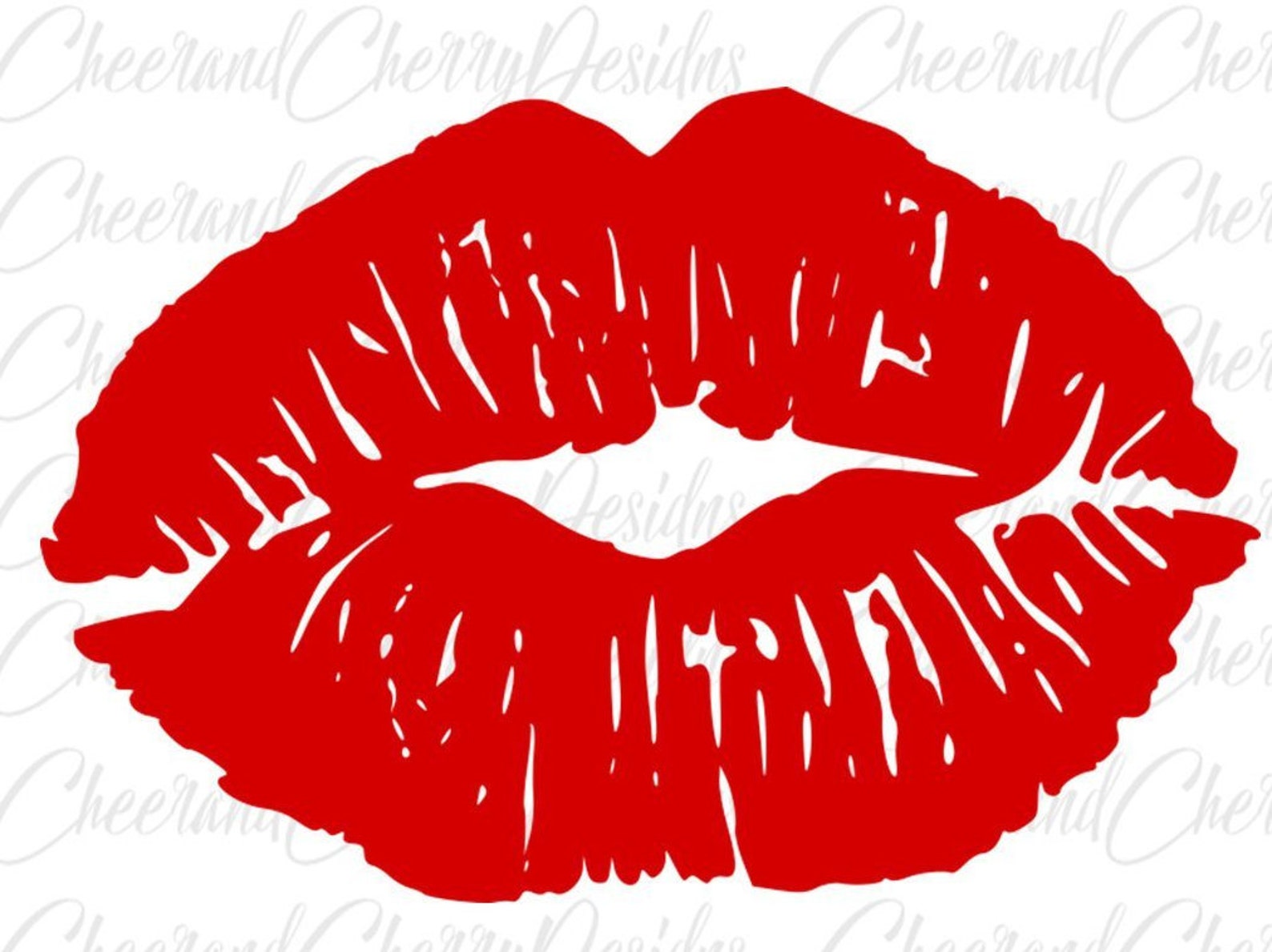 Distressed lips Svg Dxf Eps Jpg Png | Etsy