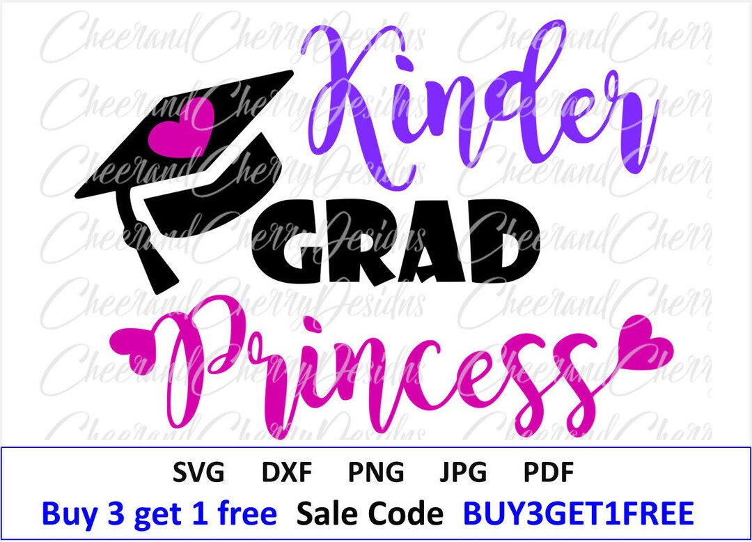 Kindergarten SVG Graduation SVG File Last Day of School SVG Girl Kinder ...