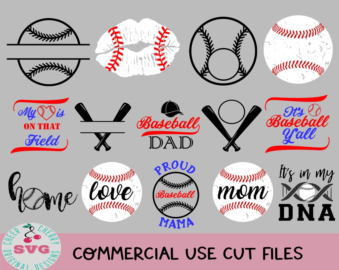 35 Baseball SVG Bundle Baseball Mom SVG Baseball Sister - Etsy