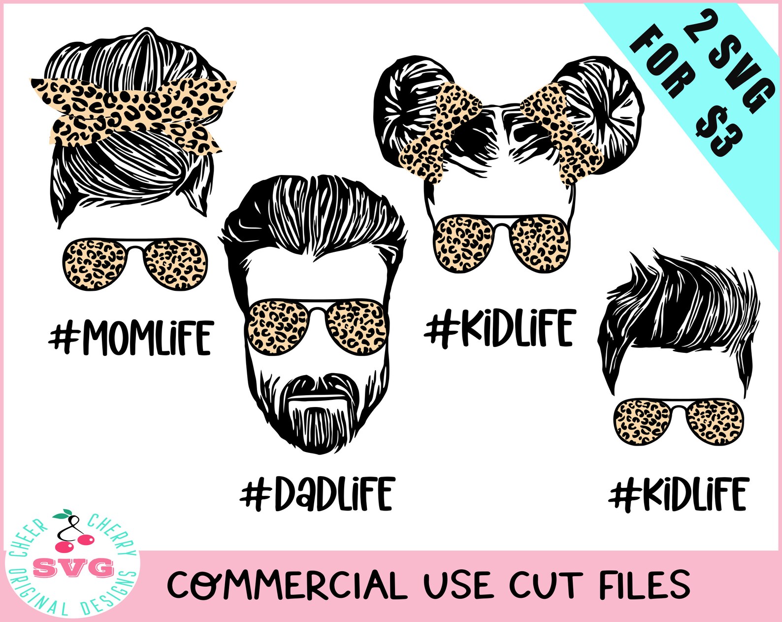 Mom Life Dad Life Kid Life SVG Bundle for Cricut Silhouette - Etsy