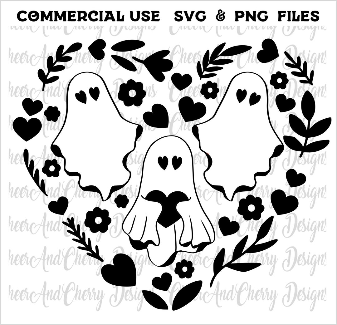 Valentines Ghost SVG PNG Be My Boo SVG Valentine Svg Valentines Day Svg ...