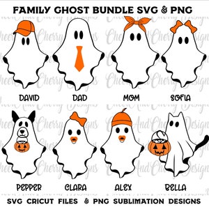 Custom Ghost Family Svg Bundle , Halloween Svg Halloween Family Shirts ...