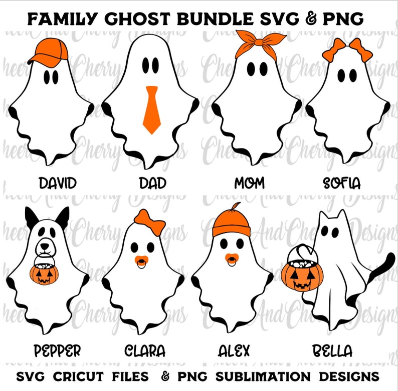 Custom Ghost Family Svg Bundle , Halloween Svg Halloween Family Shirts ...