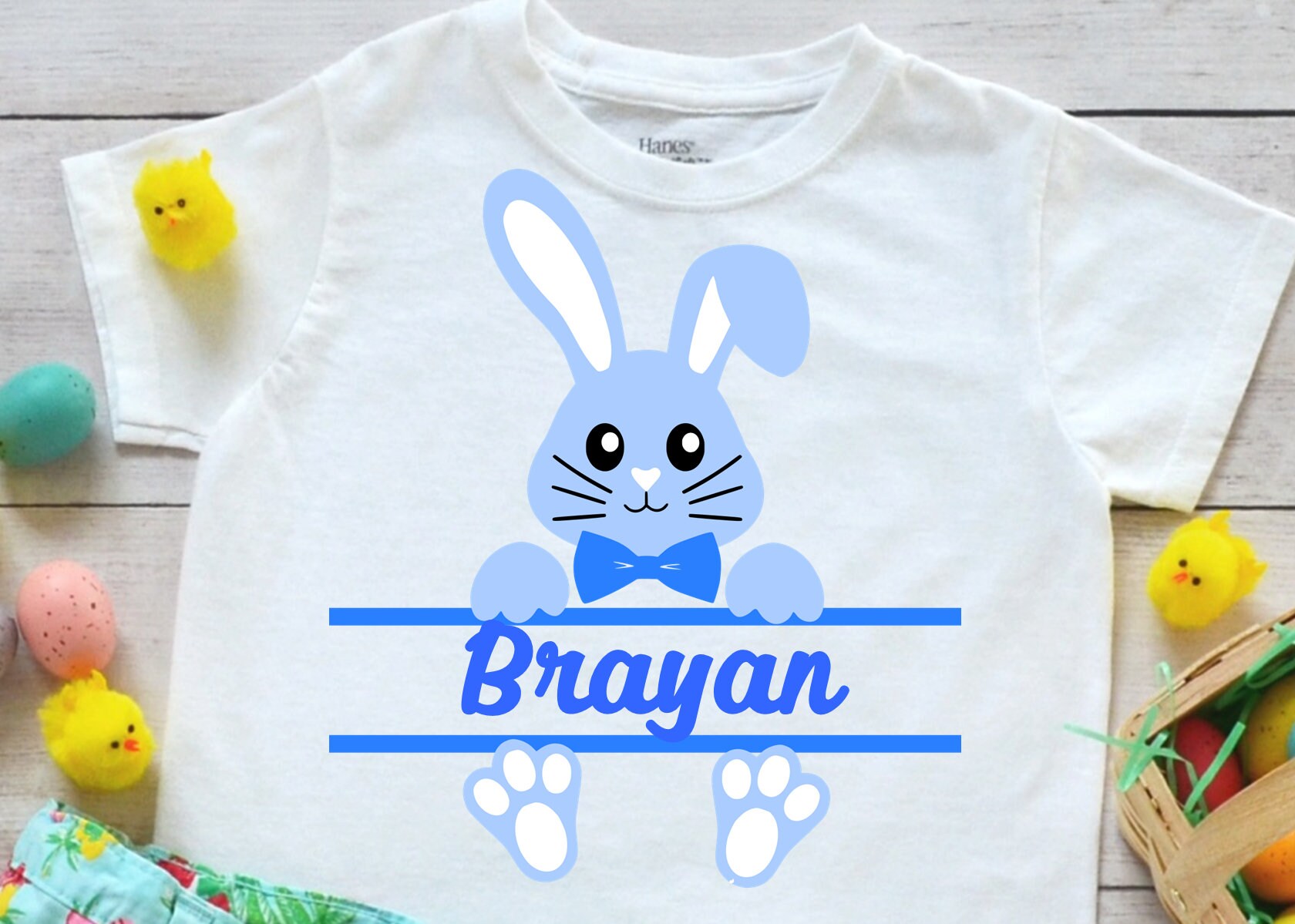 Easter Bunny Svg Monogram. Personalized Name Svg Boy Easter - Etsy