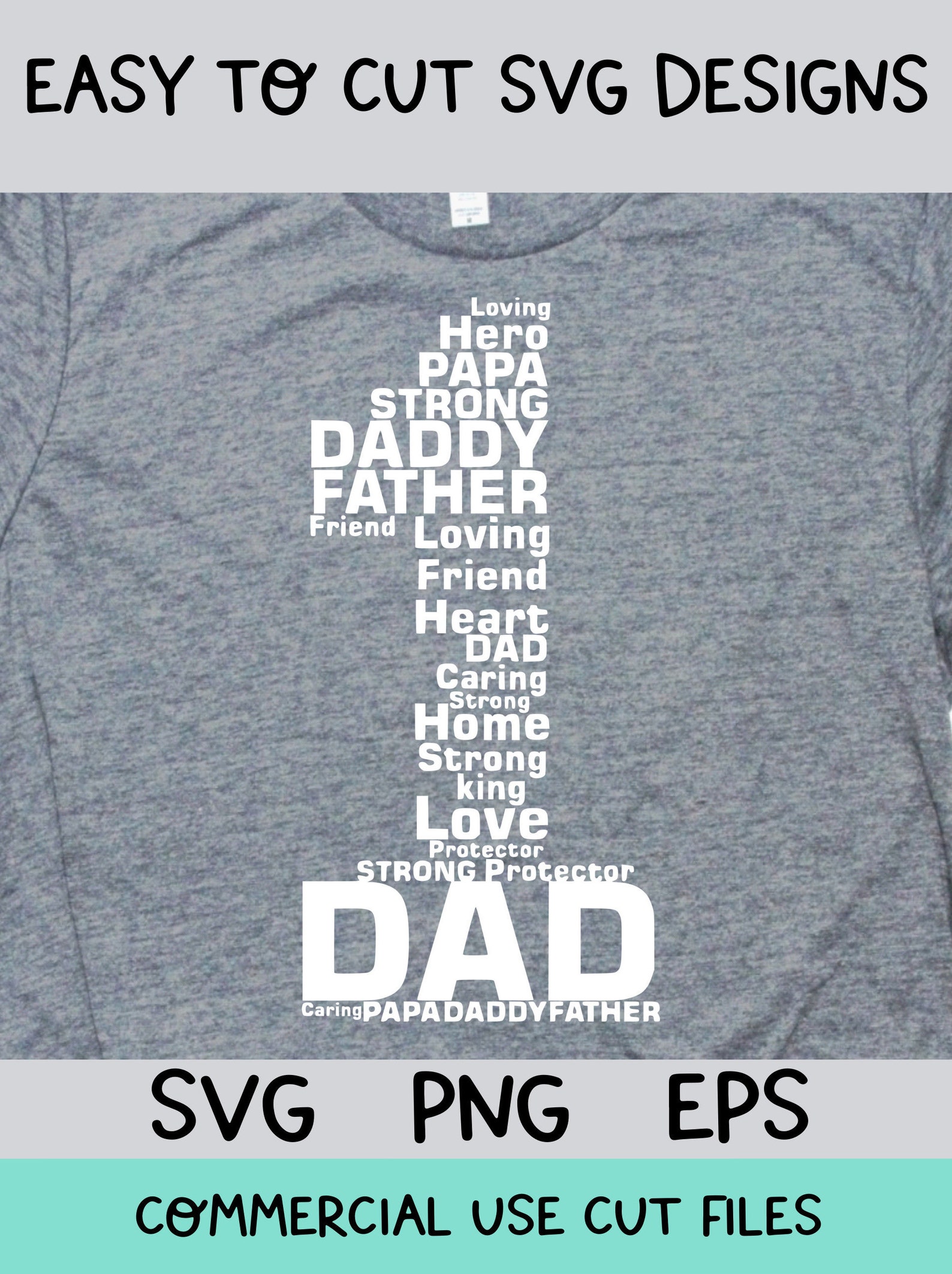 Best Dad SVG PNG Number One Dad Cut File Fathers Day Word - Etsy