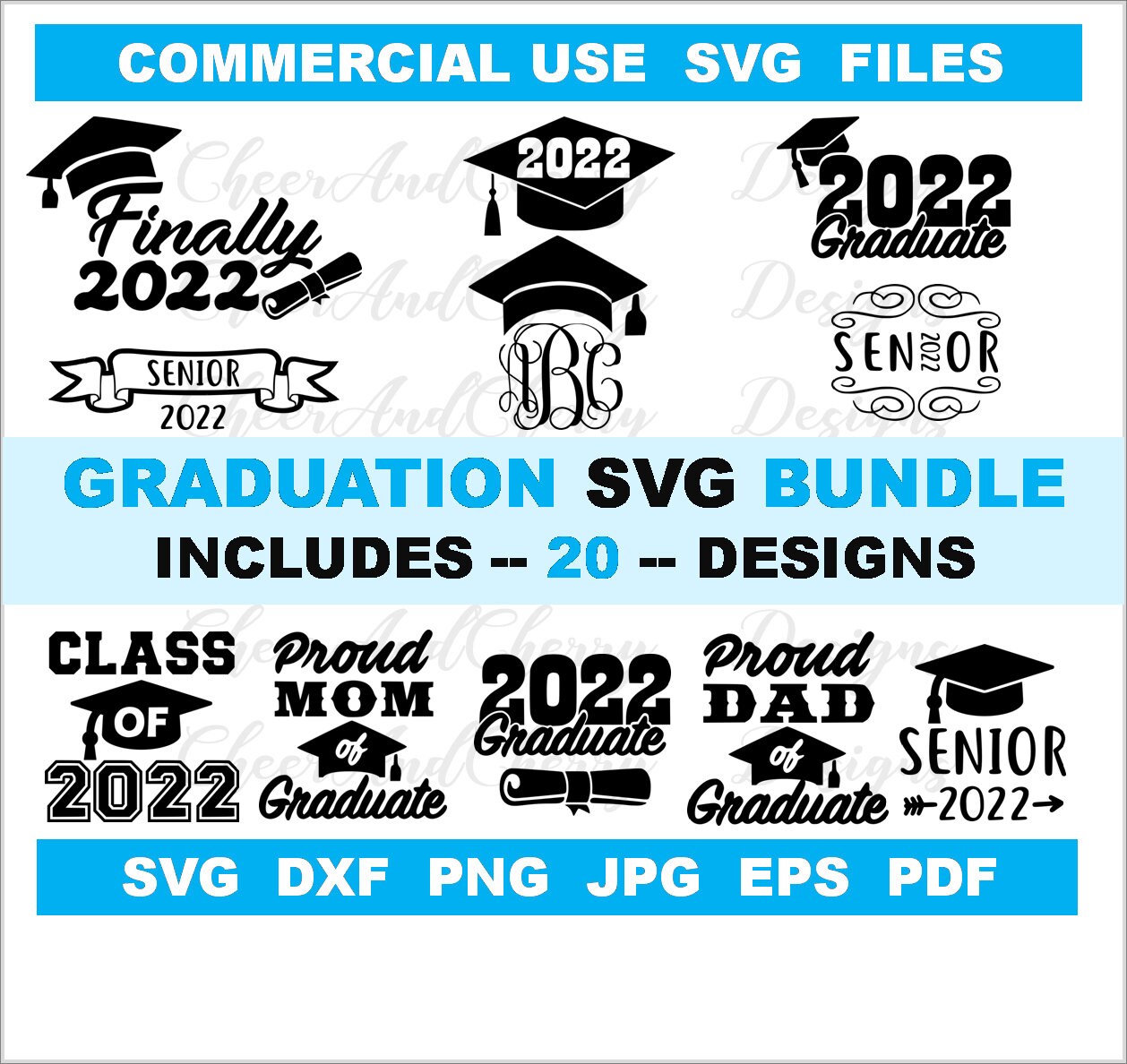 Graduation svg Bundle Class Of 2022 svg Senior 2022 svg | Etsy