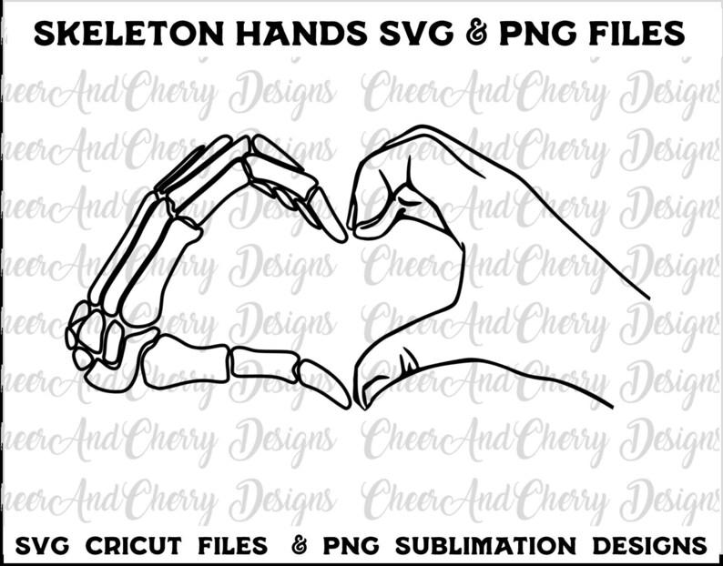 Skeleton Hands SVG PNG Bundle, Halloween Svg Stay Spooky Svg Pinky ...
