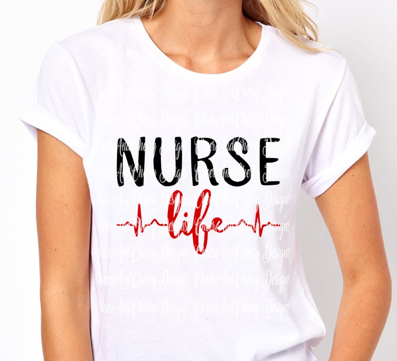 Nurse Life SVG Nurse Svg File Nurselife Svg Nurse Silhouette Cameo ...