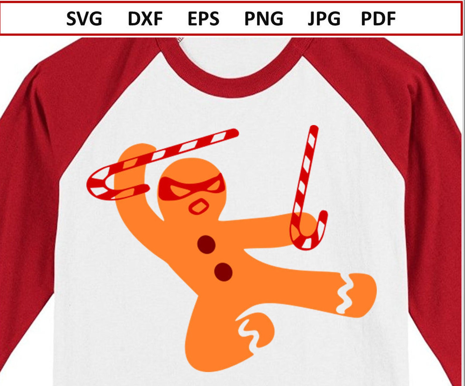 Gingerbread Man Svg Funny Christmas SVG Files Ninjabread Svg - Etsy