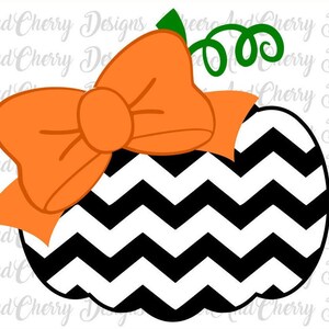 Chevron Pumpkin Svg, Halloween SVG Files for Cricut and Silhouette ...