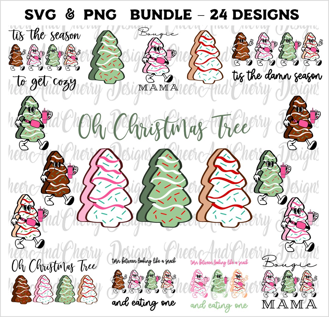Boojee Christmas SVG PNG Bundle Oh Christmas Tree Cake Svg - Etsy