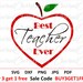 Best Teacher Svg Teacher Appreciation SVG School Cut File | Etsy
