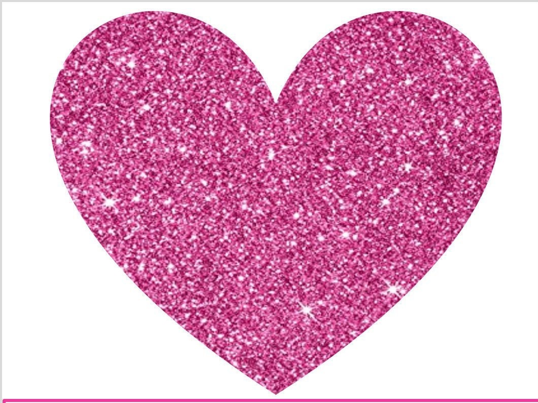 Glitter Heart SVG: Valentine's Day Cricut Silhouette Files (digital ...