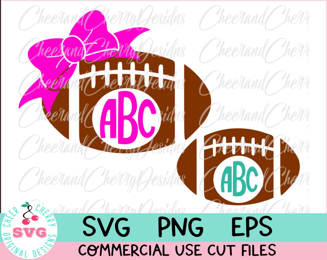 Football Lace SVG Football Bow Svg Football Svg File Football Circle ...