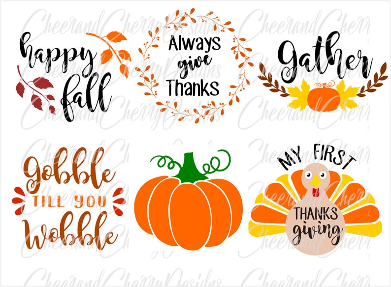 Thanksgiving SVG Bundle Fall Svg Bundle Pumpkin Svg for Cricut - Etsy