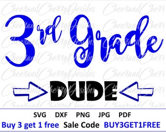 Third Grade Svg School 3rd Grade Svg Iron on Shirt Grade Svg End of ...