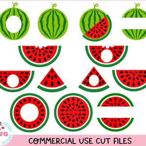 Watermelon Bundle Svg Png Eps, Summer Svg Watermelon Svg Monogram Frame ...
