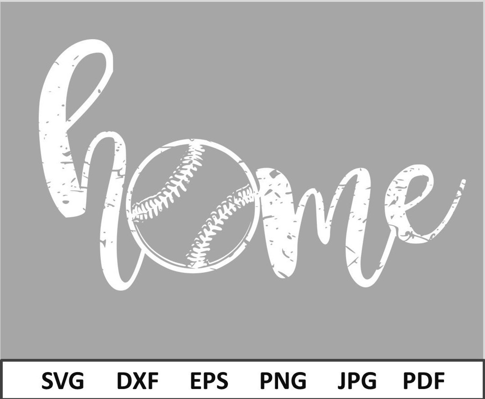Baseball Home Svg Distressed Baseball Svg File for Cricut - Etsy
