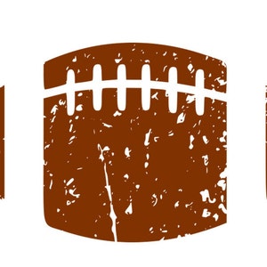 Distressed Football Svg Png Dxf Files for Cricut, Silhouette Cameo ...