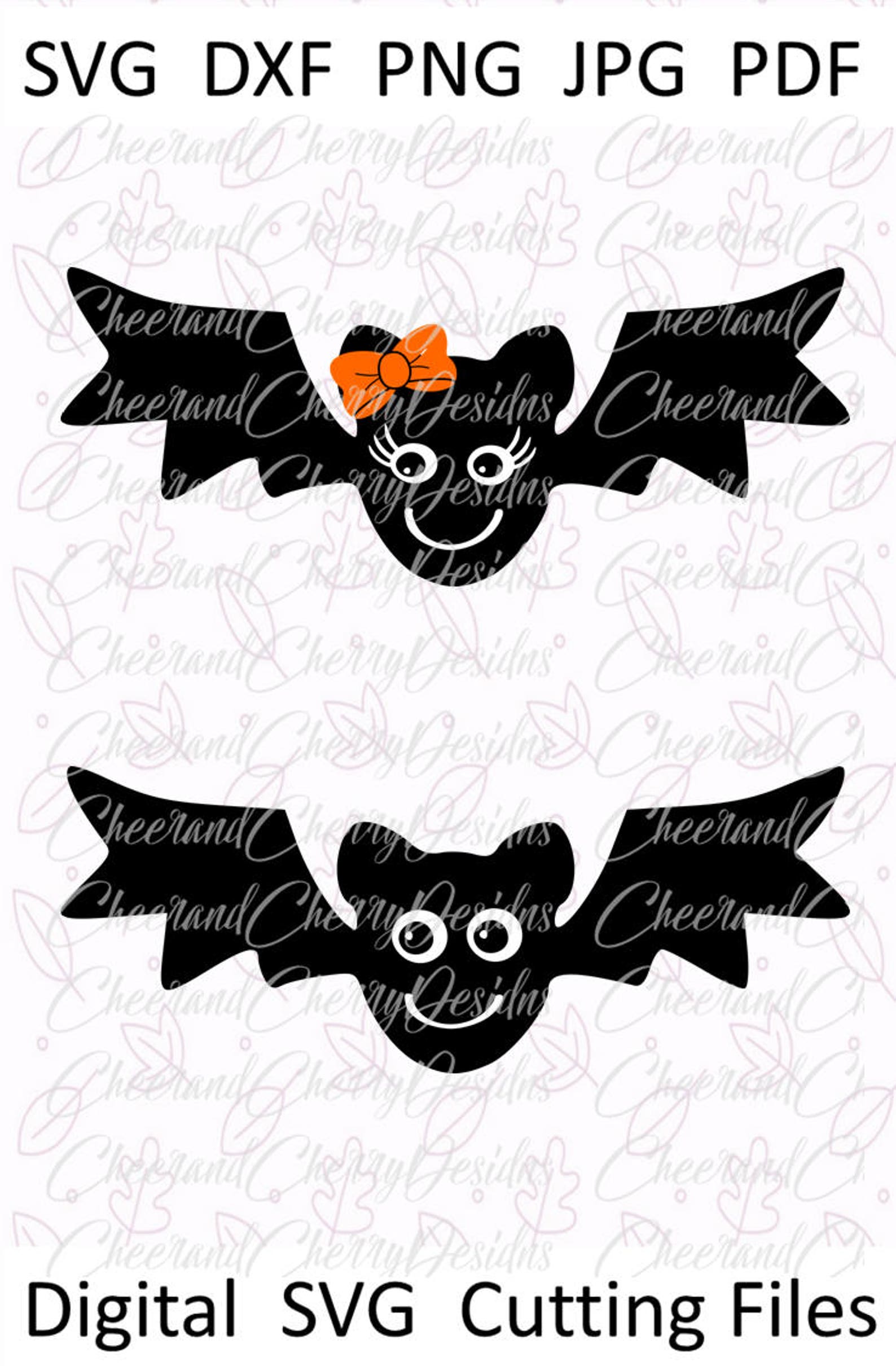 Cute Bat Svg for girl and boy Kids Halloween SVG Halloween | Etsy