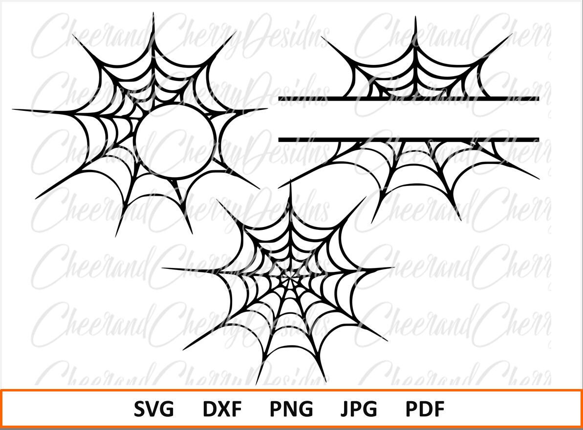 Spider Web SVG Halloween Svg Spider Cut File Spider Web | Etsy