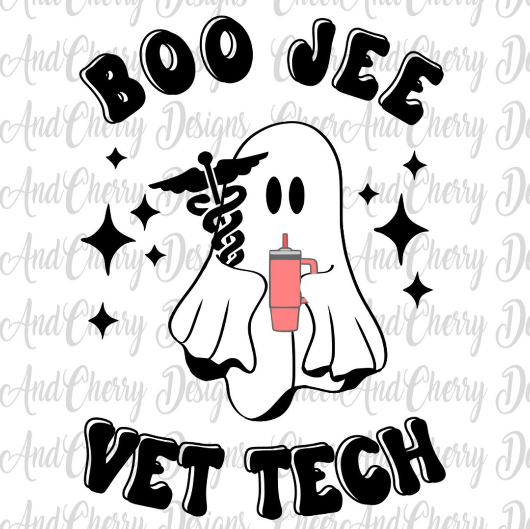 Veterinary Tech Svg Halloween Vet Tech Svg Veterinarian Ghost ...