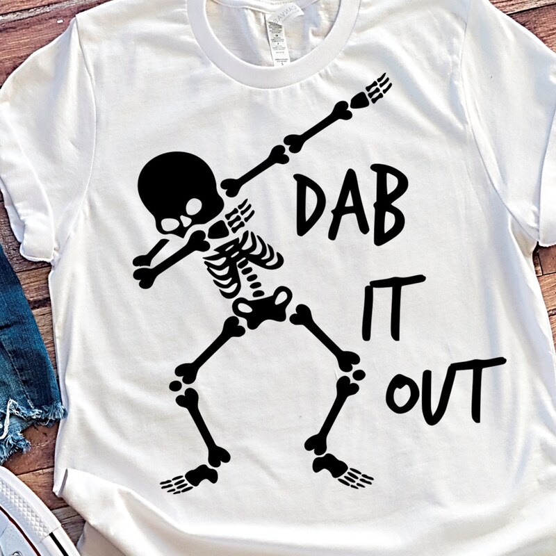 Dabbing Skeleton Svg - Etsy