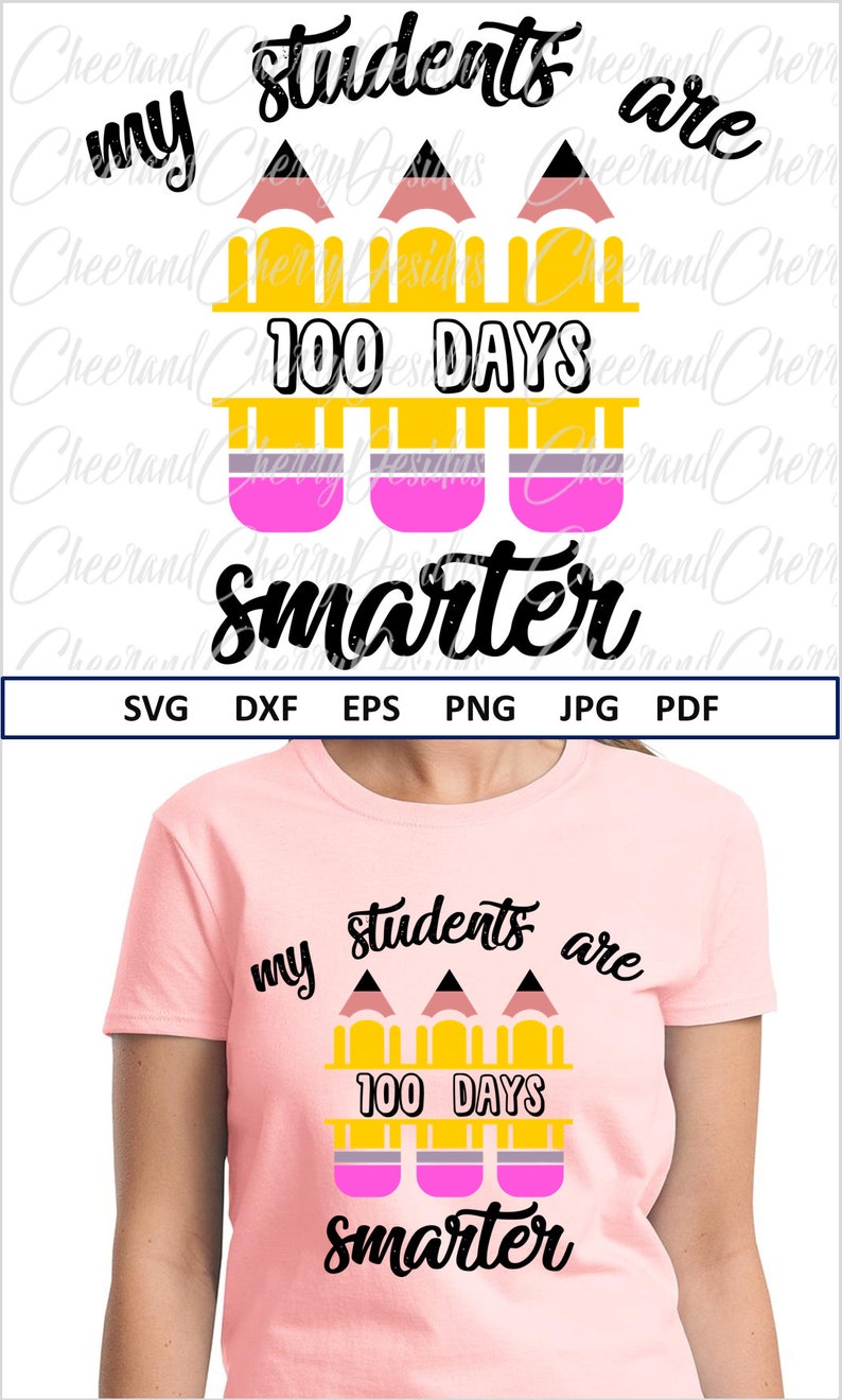 My Students Are 100 Days Smarter SVG 100 Day of School Svg - Etsy
