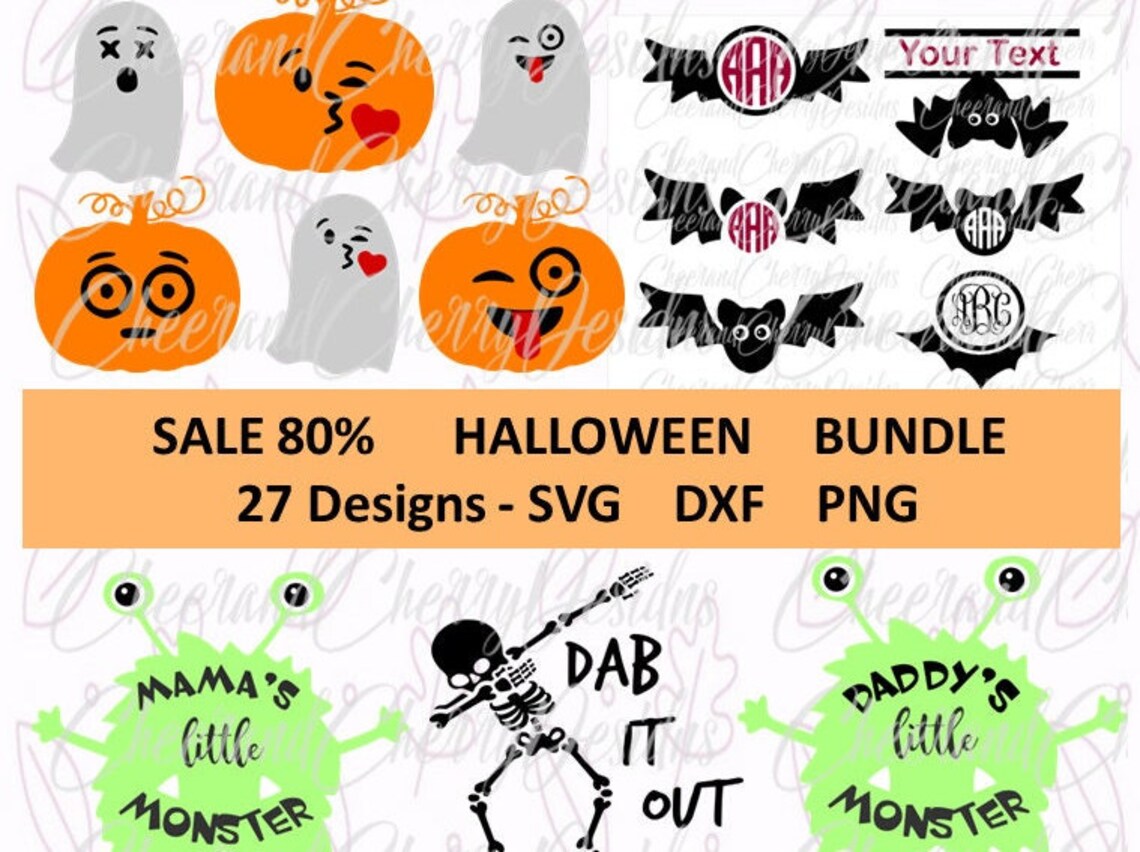 Halloween SVG Bundle Halloween Png Files Pumpkin Svg Ghost - Etsy