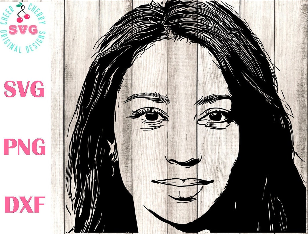 Convert Photo to SVG Cut File, Custom SVG Portrait, Face SVG, Converted ...