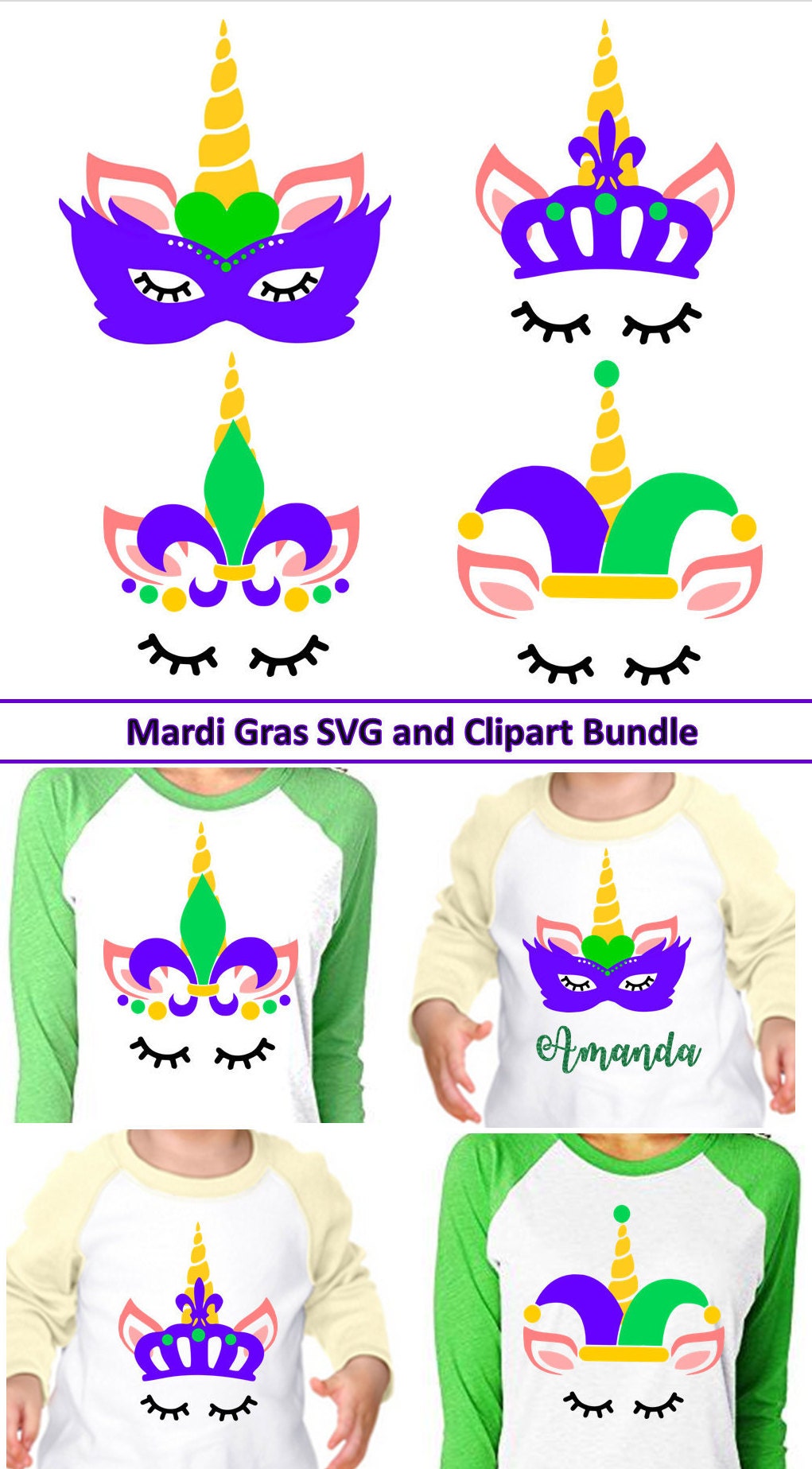 Mardi Gras Bundle Svg for Mardi Gras Svg Monogram Svg for | Etsy
